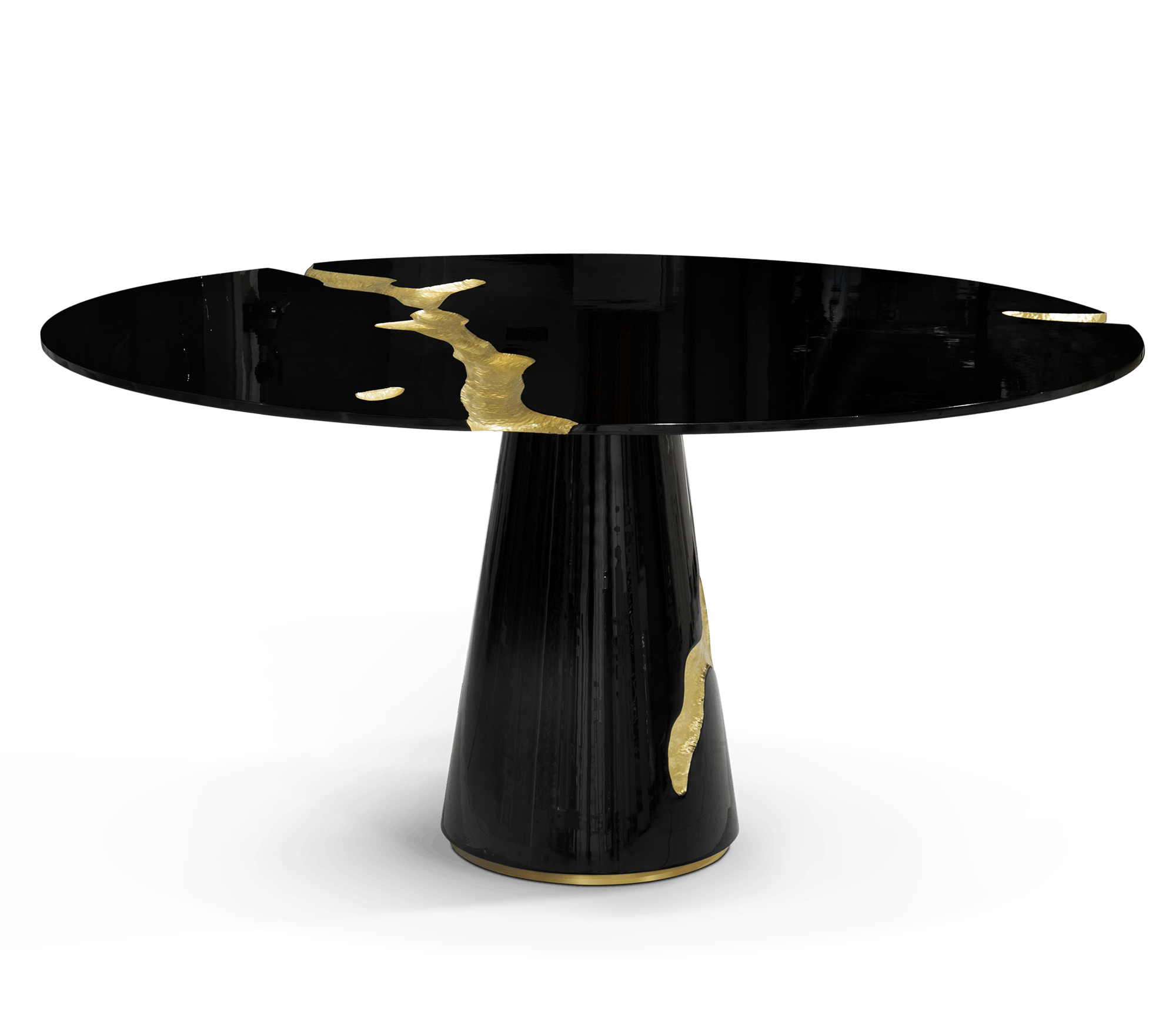 Molten Dining Table with Gold Veining: Luxury Dining with a Story ...