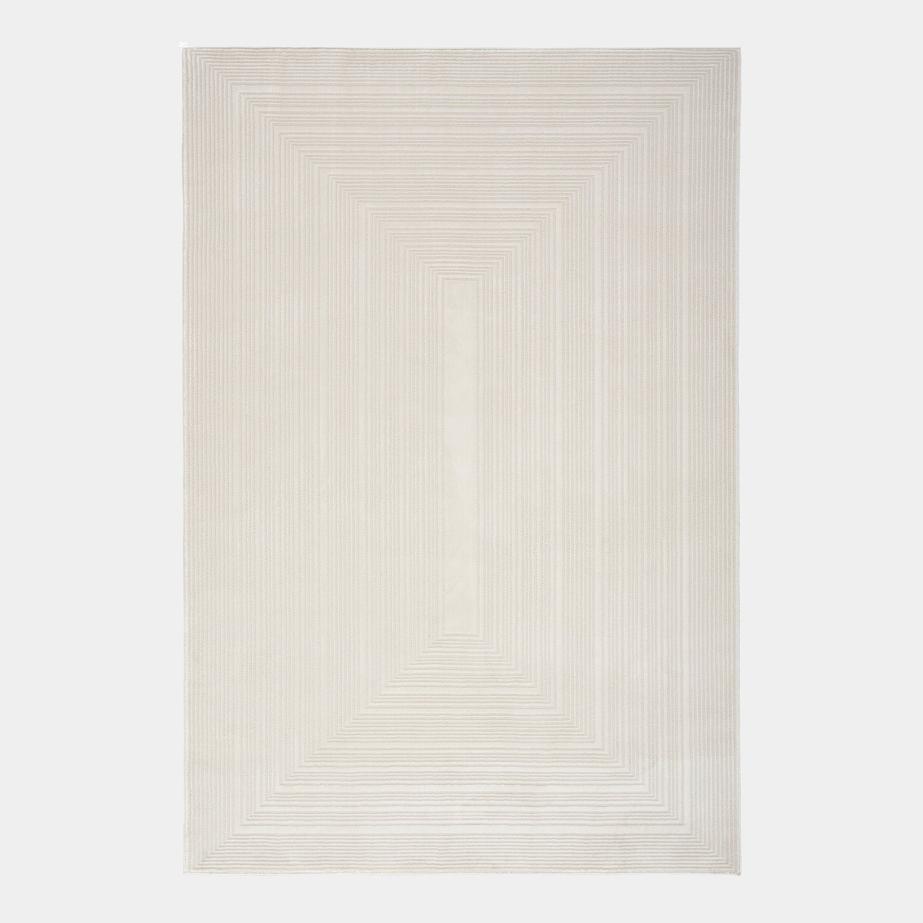 Calvin Klein® Geometric Ivory Luxury Rug | Touched Interiors