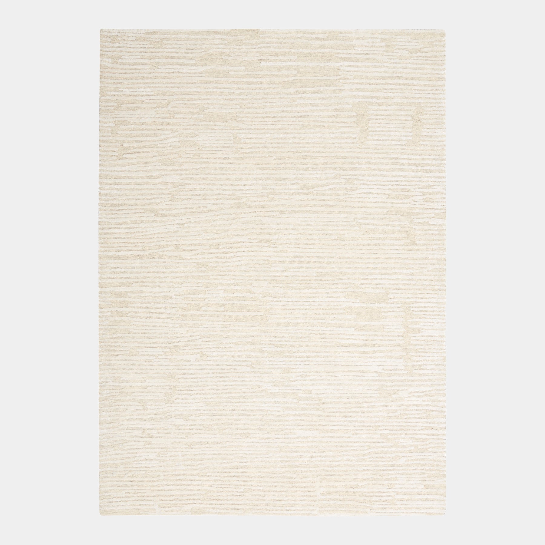 Calvin Klein® Ivory Linear Luxury Rug | Touched Interiors