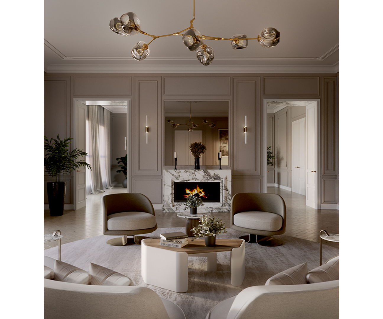 Espresso: Modern Embrace Armchair – Epoxy Iron Bronze | Touched Interiors