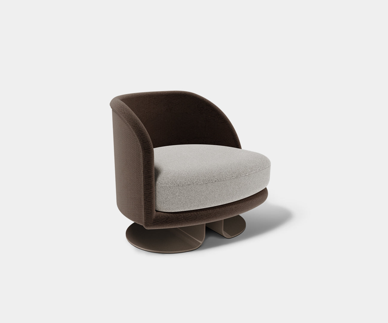 Espresso: Modern Embrace Armchair – Epoxy Iron Bronze | Touched Interiors