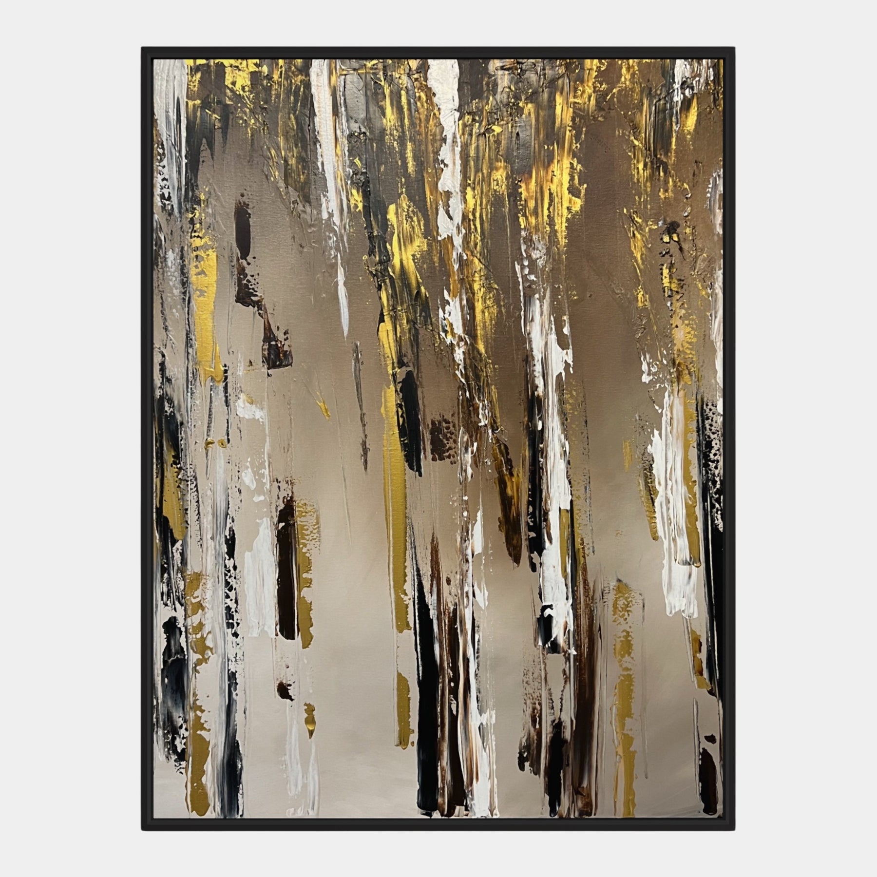 Jaggered Times Abstract Hand-Painted Canvas | Touched Interiors