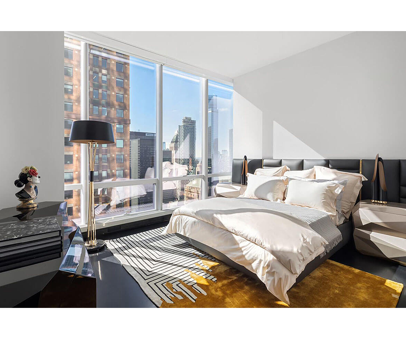 Drip Luxury Rug – Hand-Tufted Botanical Silk in Warm Neutral Tones ...