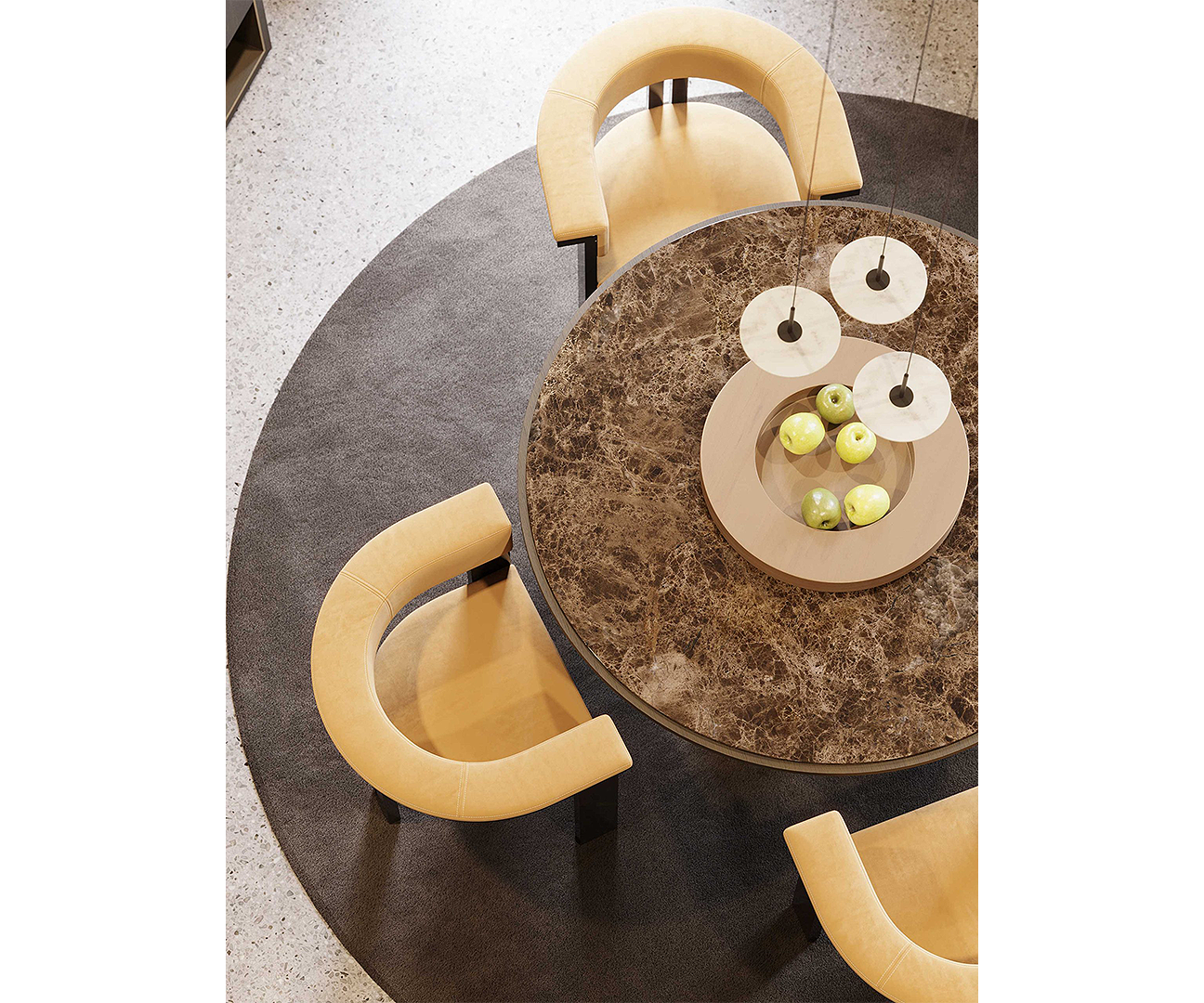 Afonso Luxury Upholstered Dining Chair with Curvilinear Design ...