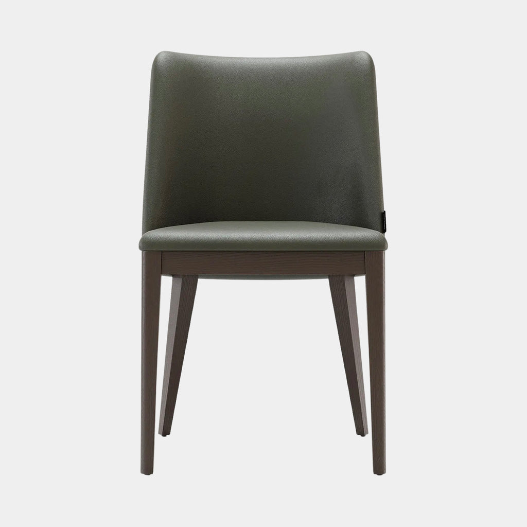 Natural Leather Curved Back Luxury Dining Chair | Touched Interiors