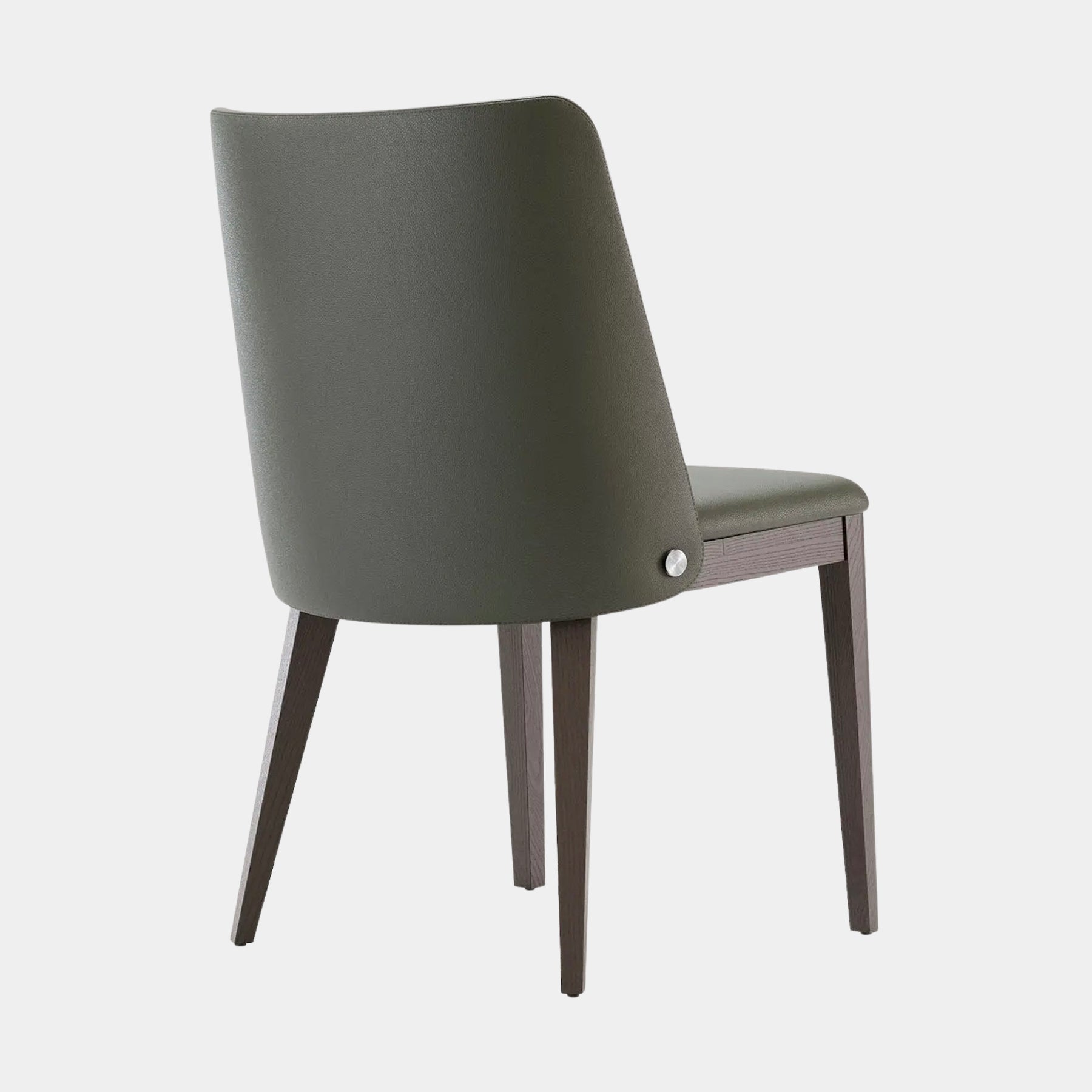 Natural Leather Curved Back Luxury Dining Chair | Touched Interiors