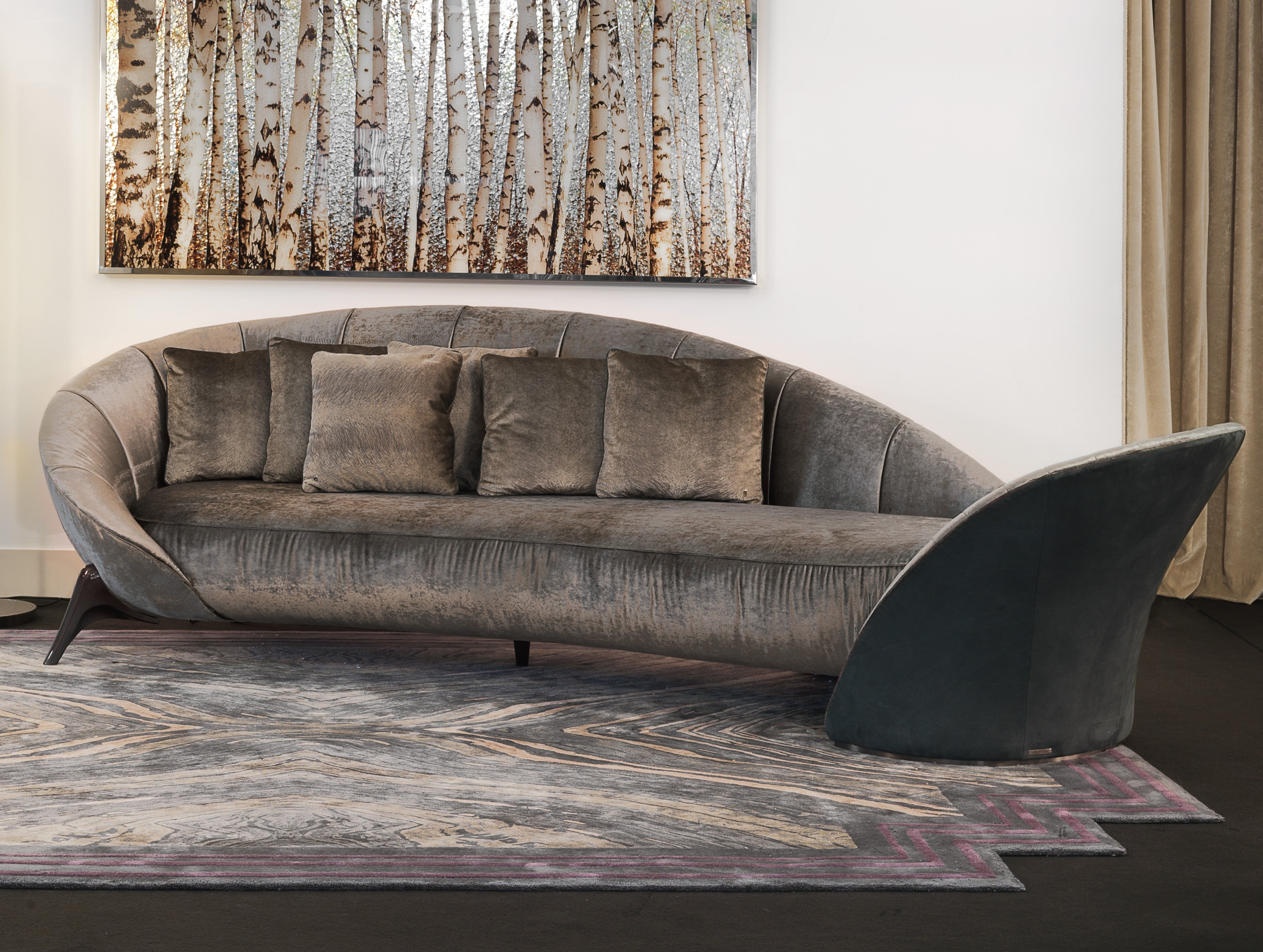 Visionnaire Presence Sofa: Luxury Asymmetrical Seating - Memory Foam ...