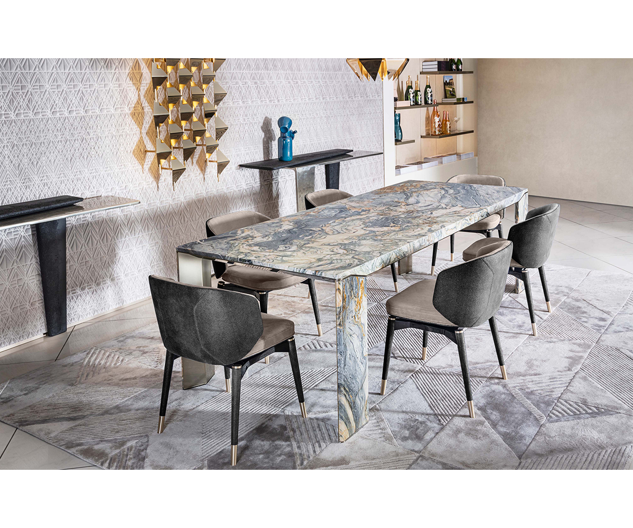 Visionnaire STONE Dining Table: Opulent Marble Masterpiece for Luxury ...