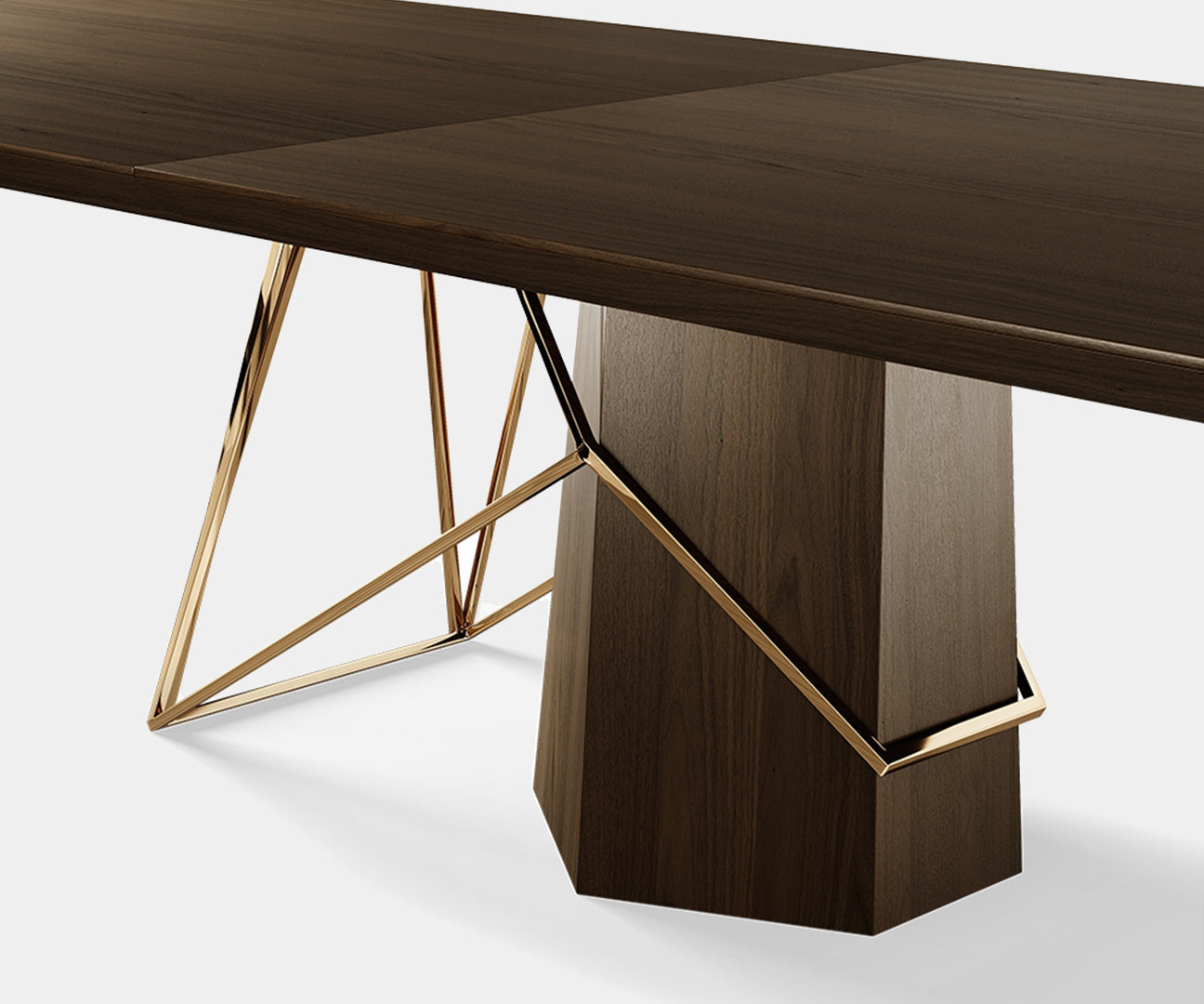 The Private Label Noah Dining Table: Elegant & Modern with Polished Br ...