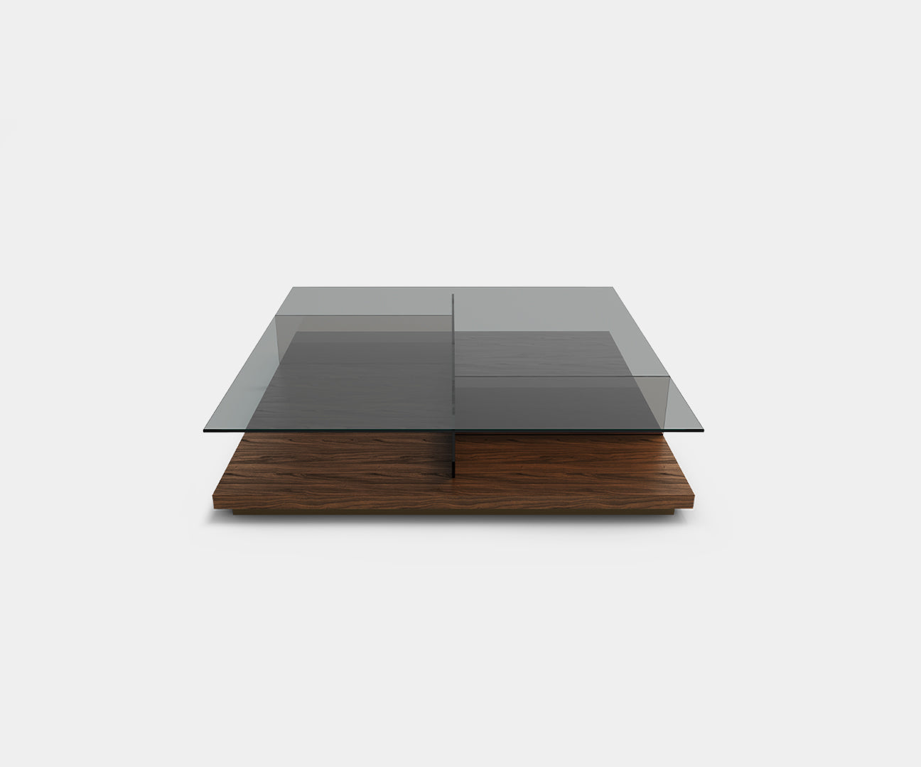 Quadra Smoke & Bronze Glass Coffee Table: Layered Luxury | Touched ...
