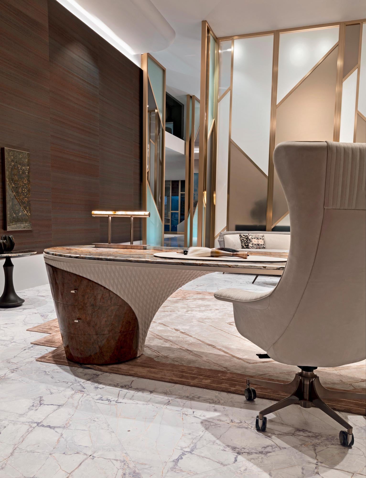 Visionnaire Jet Plane Luxury Modern Office Desk - Aerodynamic Design ...