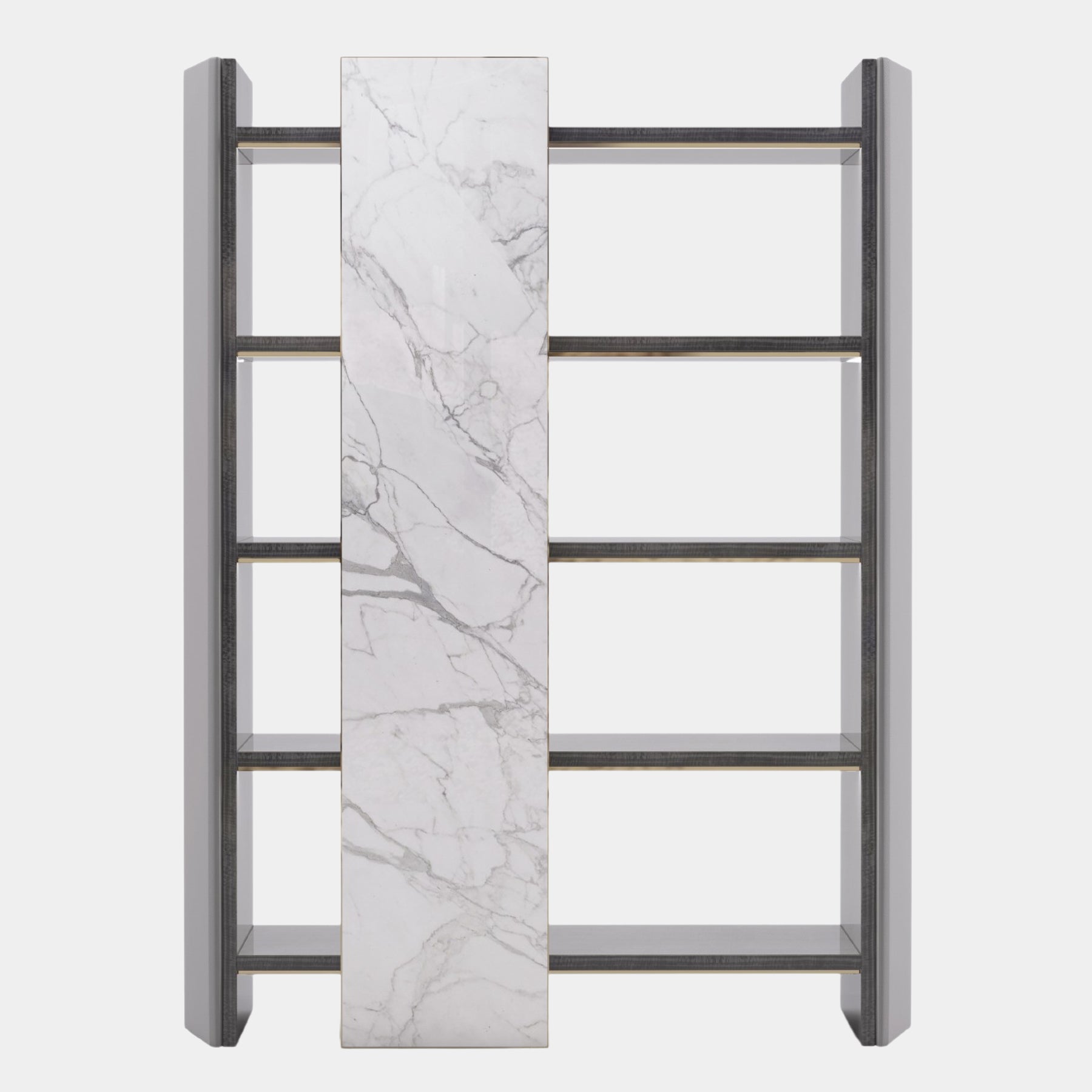 Arnault Marble Bookcase with Illuminated Back | Touched Interiors