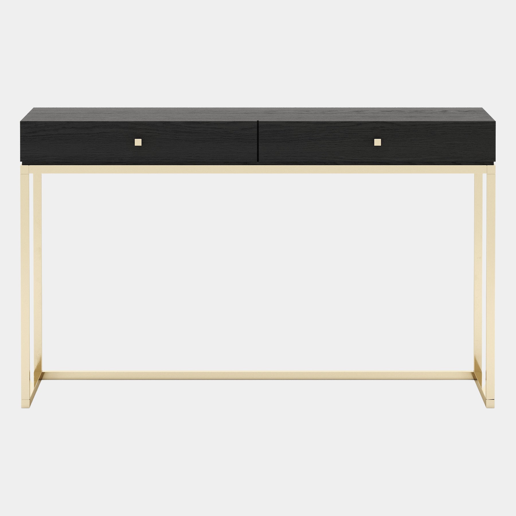 Asuras Black Ash Dressing Table with Golden Legs | Touched Interiors