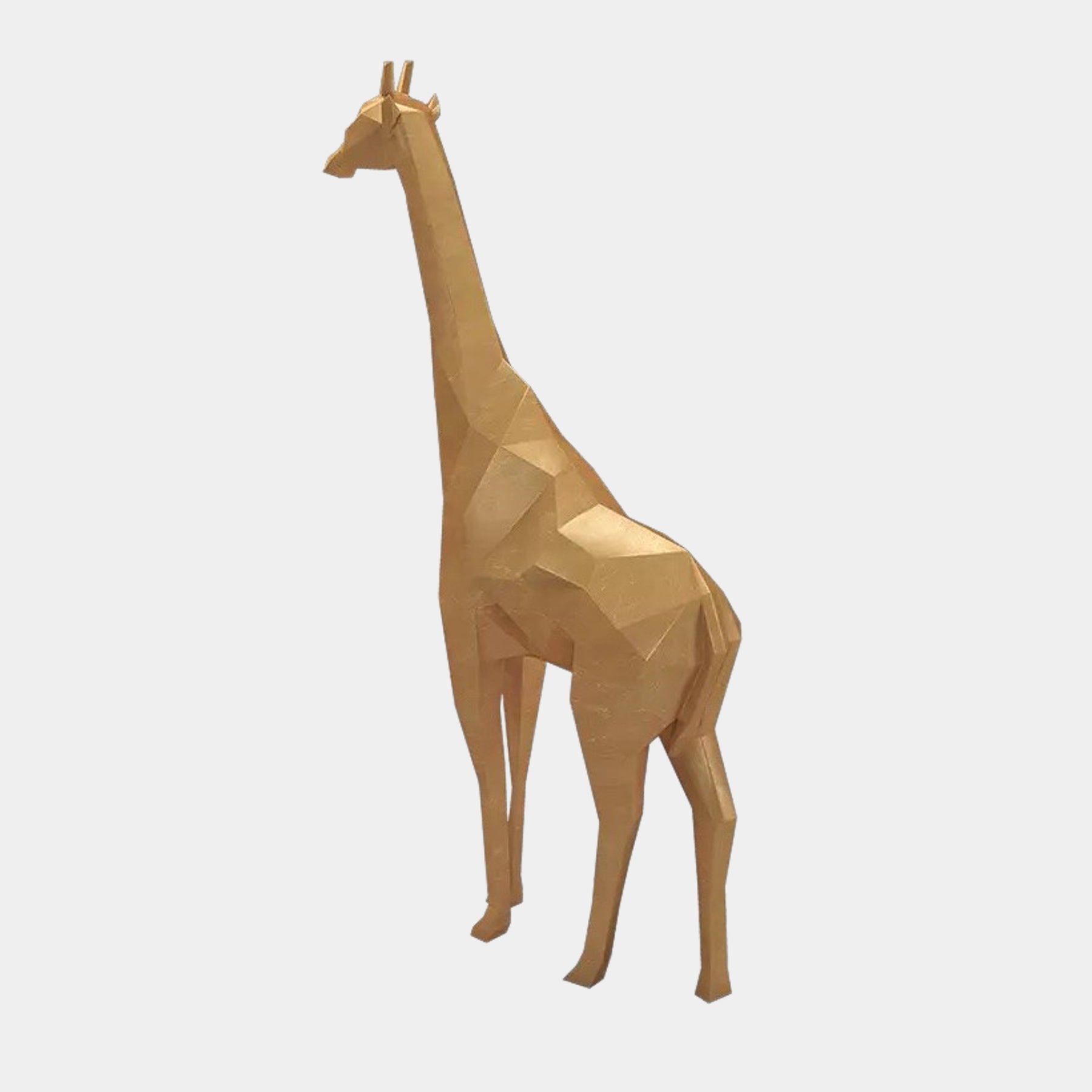 Luxury Gold Leaf Giraffe Statue | Touched Interiors