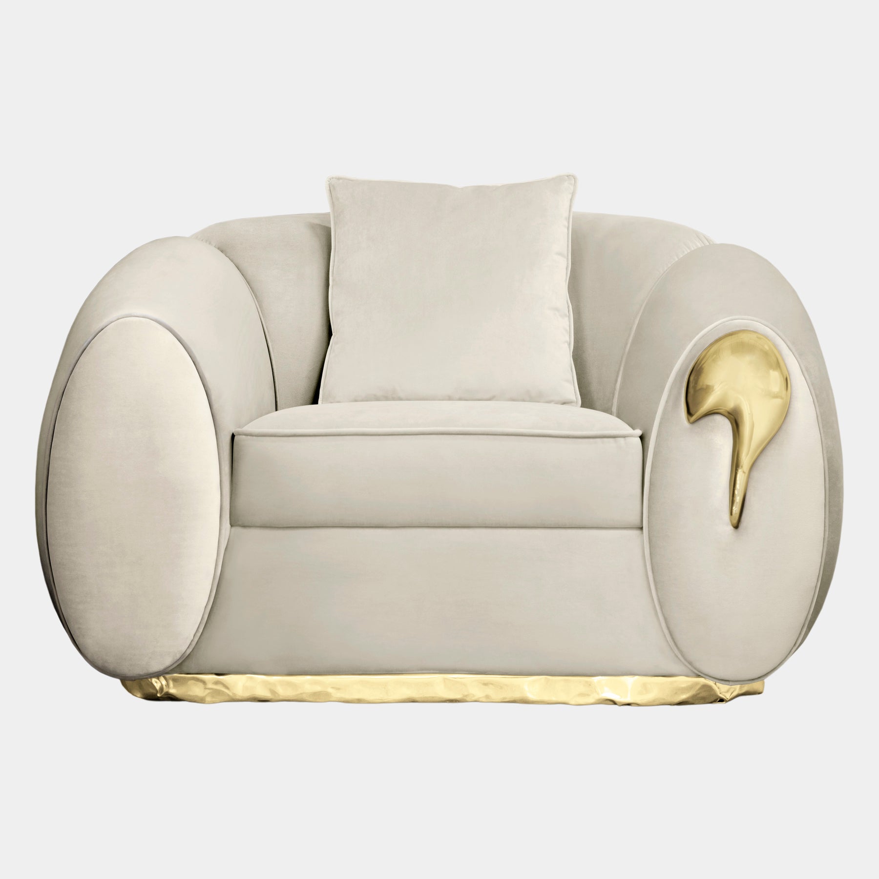 Marcella Golden Drip Armchair | Touched Interiors