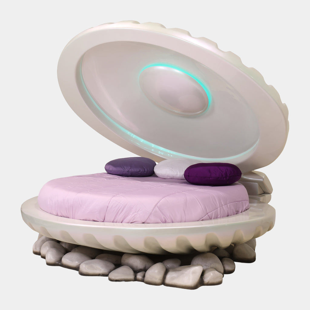 Mermaid Shell Bed with Colour-Changing Lighting - Shop Now | Touched ...
