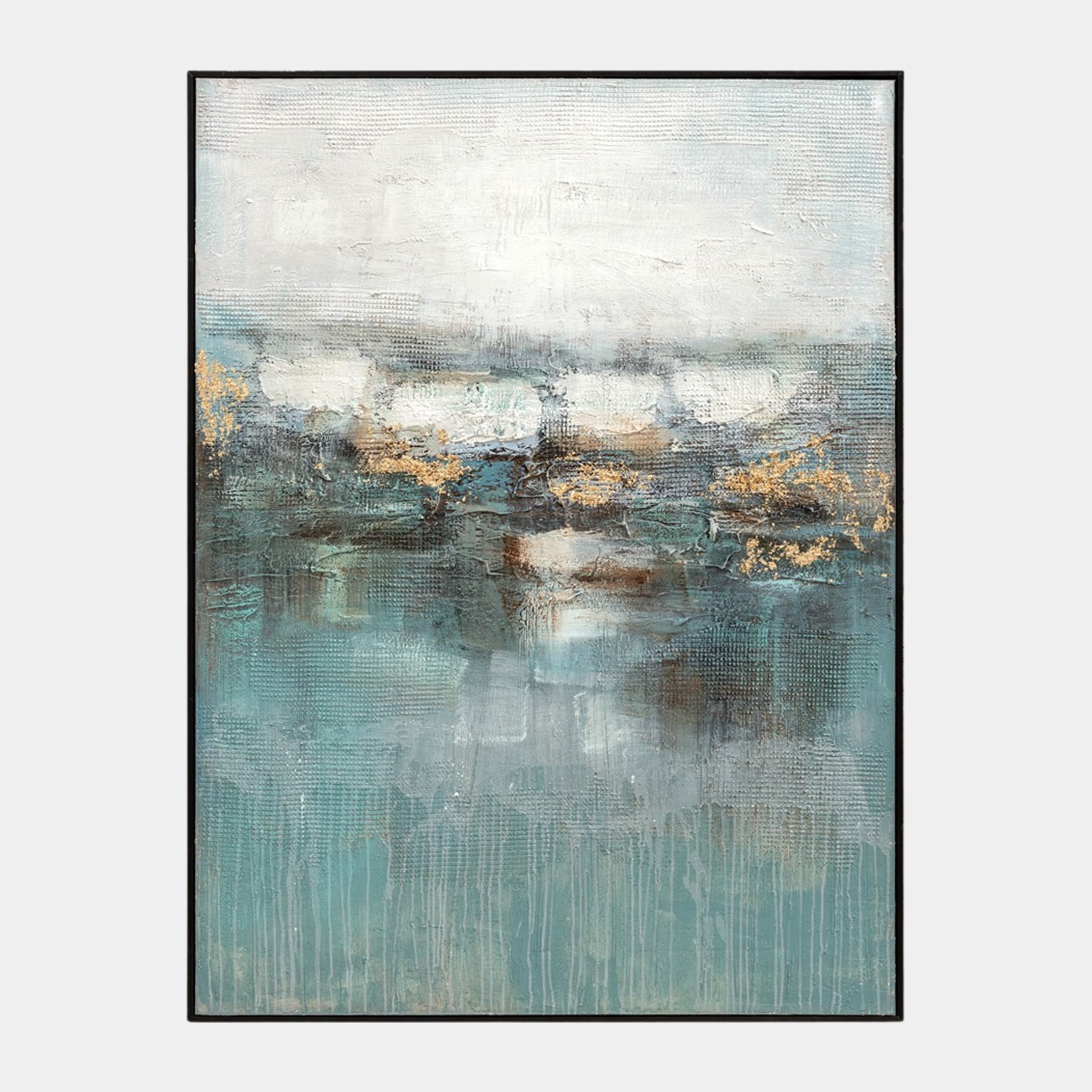 Mindanao Abstract Artwork with Black Frame | Touched Interiors