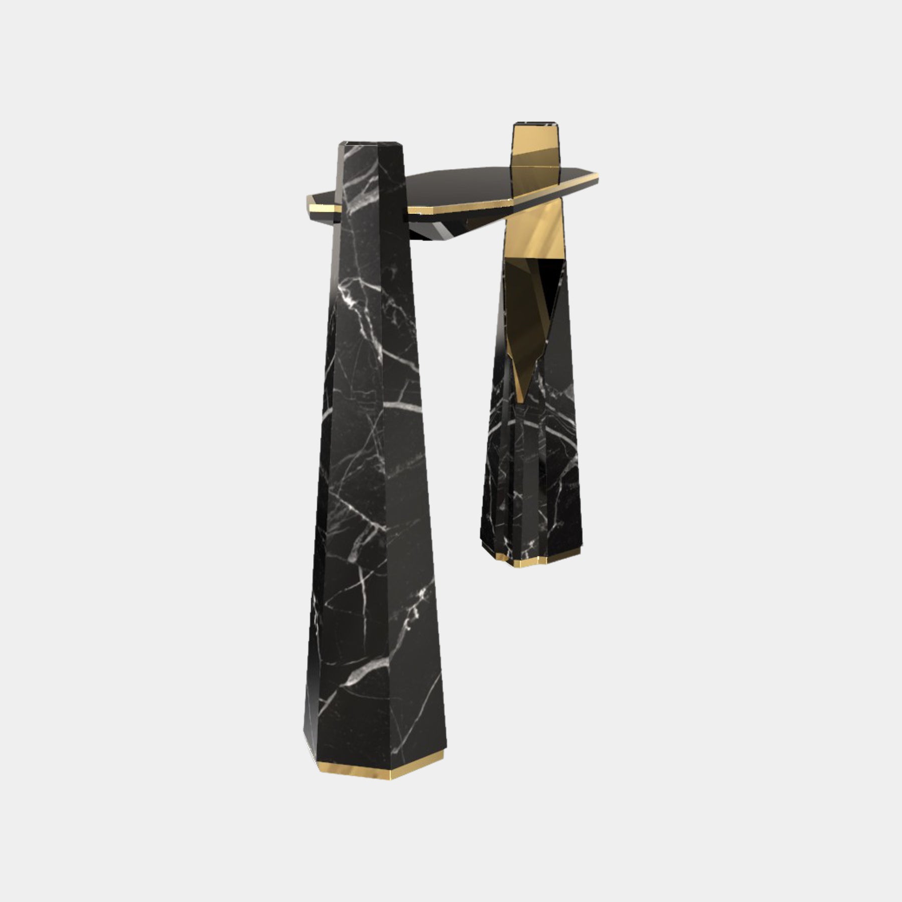 Nero Marquina Suspension Console | Touched Interiors