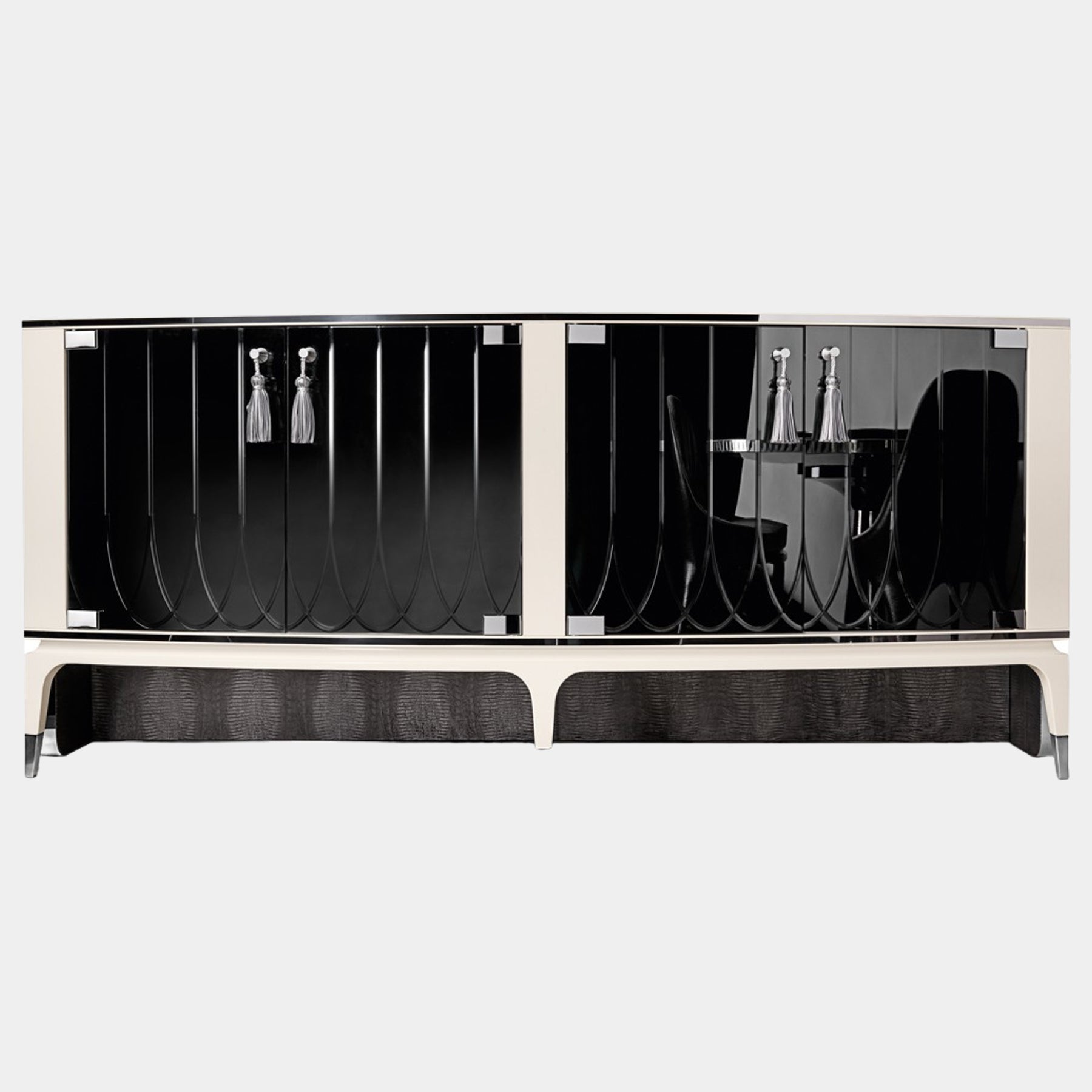 Visionnaire Palawan Luxury Cabinet: Curved Engraved Mirror Doors ...